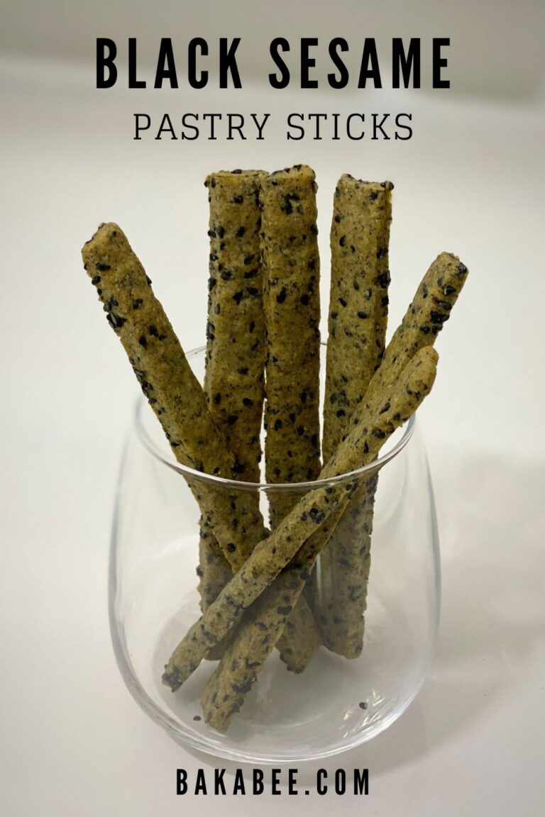 Black Sesame Pastry Sticks Recipe | Bake with Bakabee
