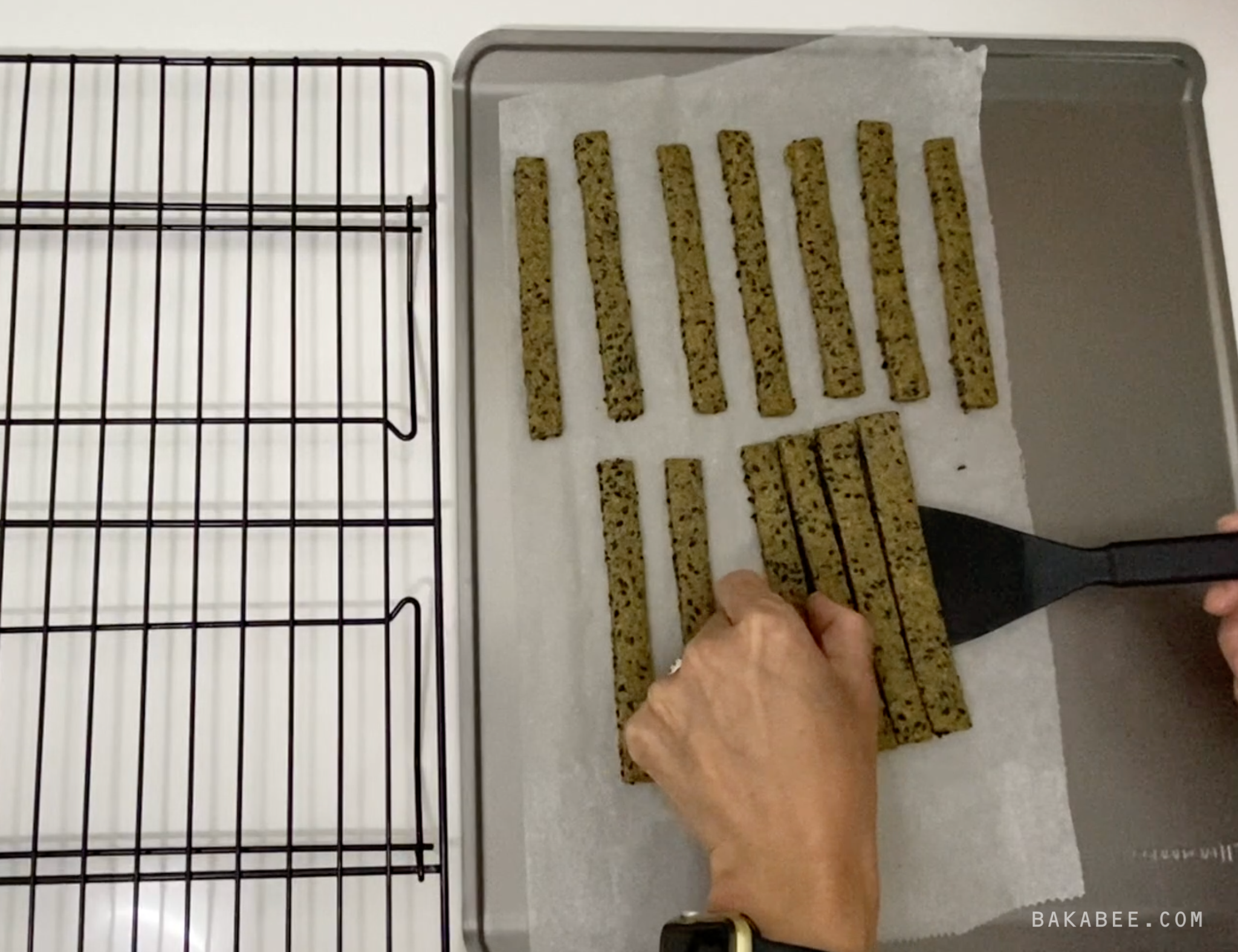 Black Sesame Pastry Sticks Recipe | Bake with Bakabee