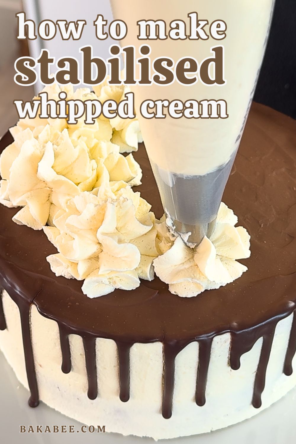 Stabilised Whipped Cream | Bake with Bakabee